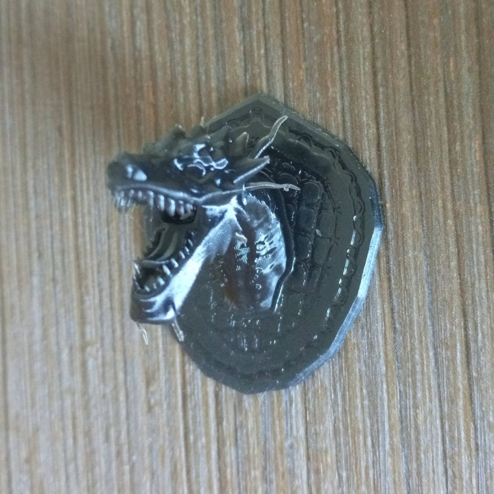 3D Printable Dragon head hunting trophies. Fast Dragon by Ill