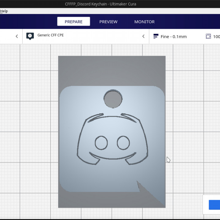 3D Printable Discord Keychain by ShyDelight03