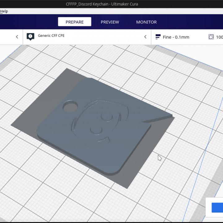 3D Printable Discord Keychain by ShyDelight03
