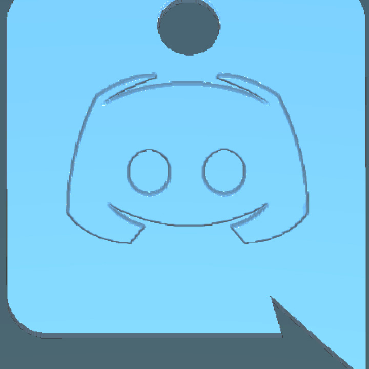 3D Printable Discord Keychain by ShyDelight03