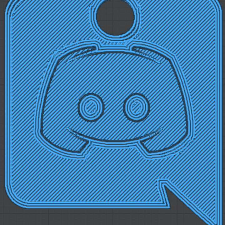 3D Printable Discord Keychain by ShyDelight03
