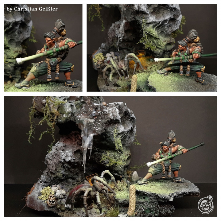 3D Printable Kiroda The Monk (Pre-Supported) by Cast n Play