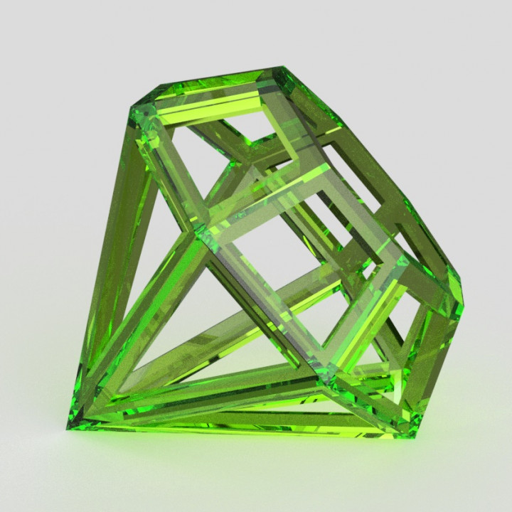 3D Printable Diamond shape by imakina