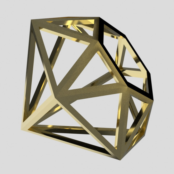 3D Printable Diamond shape by imakina