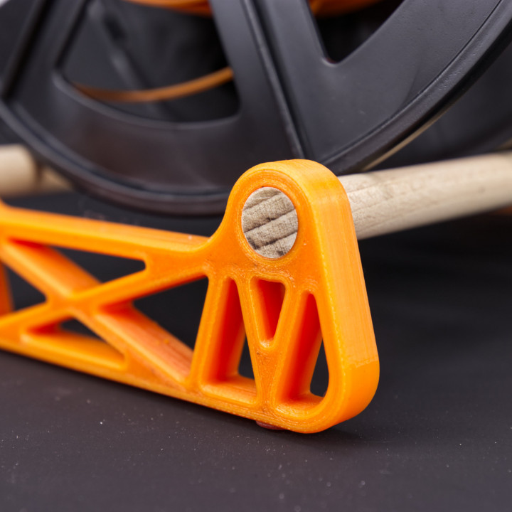 3D Printable filament spool stand by MrPostrip