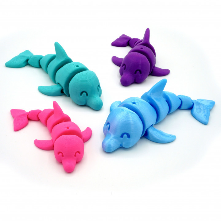 3D Printable Articulated Dolphin by McGybeer