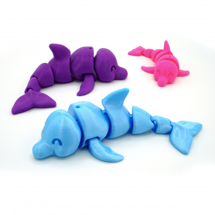 3D Printable Articulated Dolphin by McGybeer