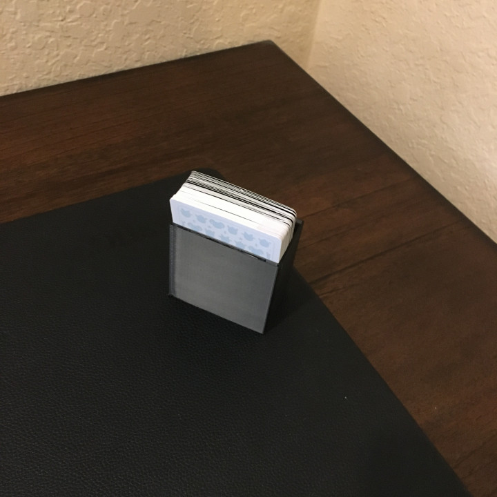 3D Printable Card Deck Holder by PrinterPersons