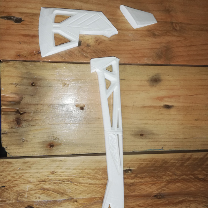 3D Printable AXE PRIME MELEE VALORANT by PoulpyR2
