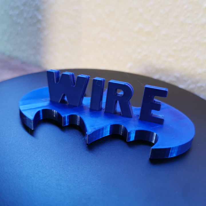 3D Printable Batman WIRE stand by Jp