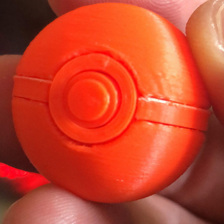 3D Printable Pokeball Keychain Multicolor by Hégon Noernberg Naves