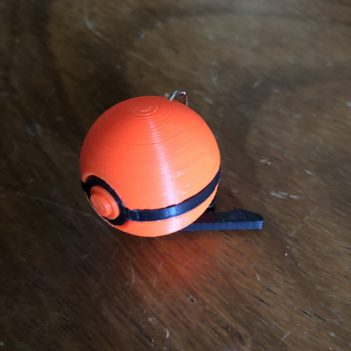 3D Printable Pokeball Keychain Multicolor by Hégon Noernberg Naves