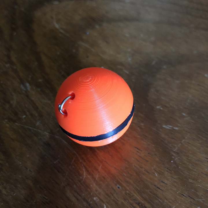 3D Printable Pokeball Keychain Multicolor by Hégon Noernberg Naves