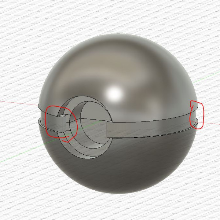 3D Printable Pokeball Keychain Multicolor by Hégon Noernberg Naves