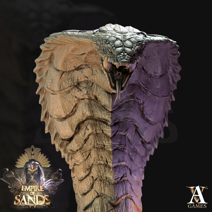 3D Printable Cobra Dragon by Archvillain Games