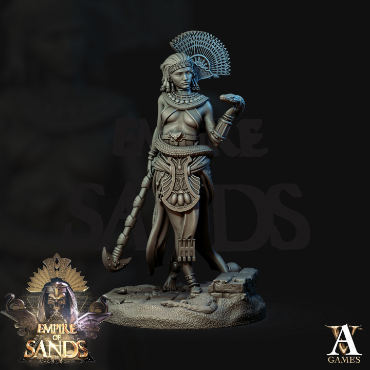 3D Printable Anphotep the Ophiomancer by Archvillain Games