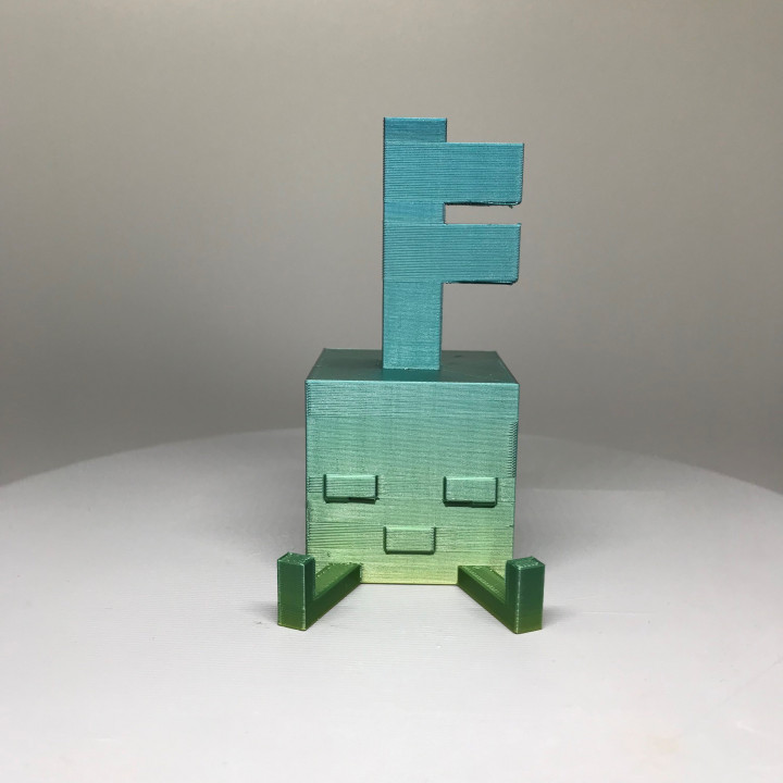 3D Printable Sleeping Key Golem from Minecraft Dungeons by Troy Slatton