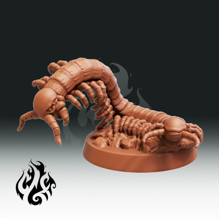 3D Printable Giant centipede by Crippled God Foundry