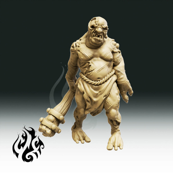 3D Printable Ogre Zombie by Crippled God Foundry