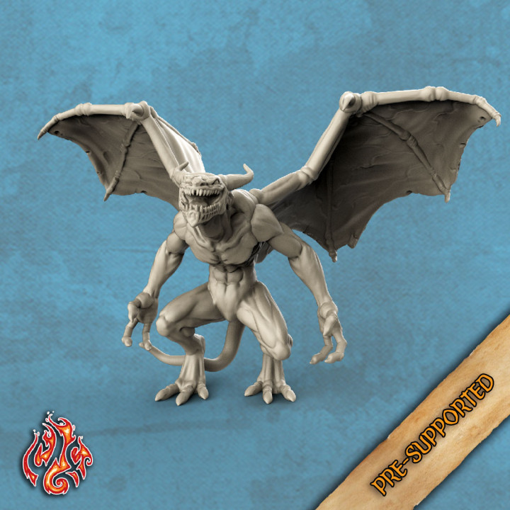 3D Printable Gargoyle 1 by Crippled God Foundry
