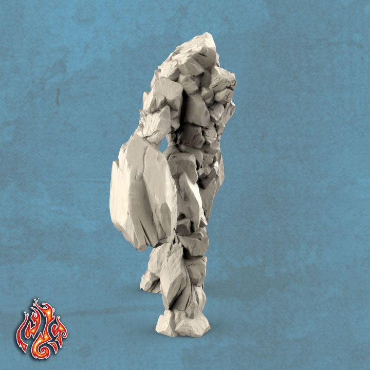 3D Printable Rock Golem by Crippled God Foundry