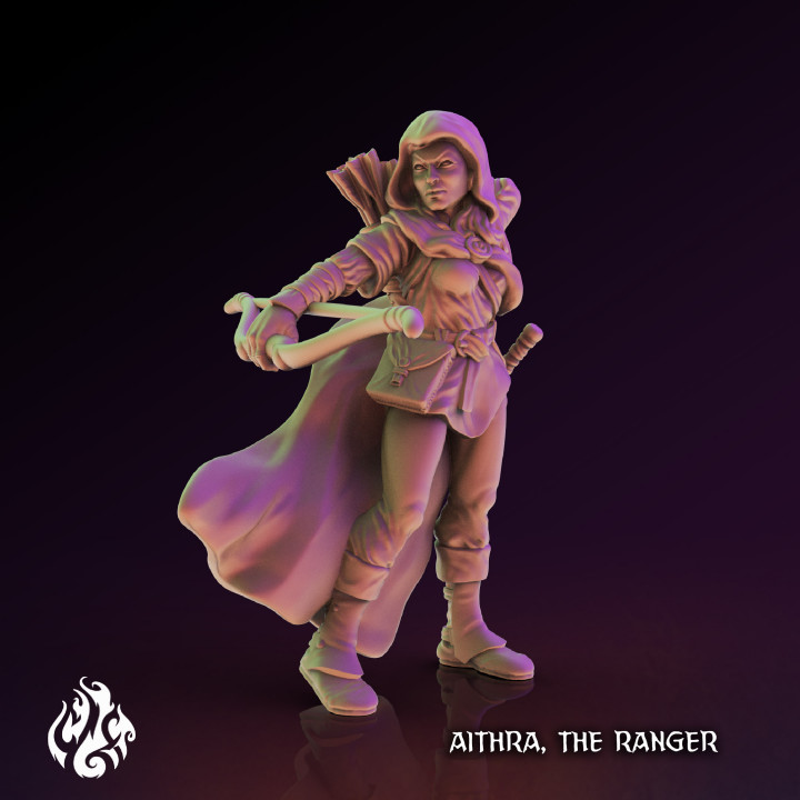 3D Printable Aithra the Ranger by Crippled God Foundry