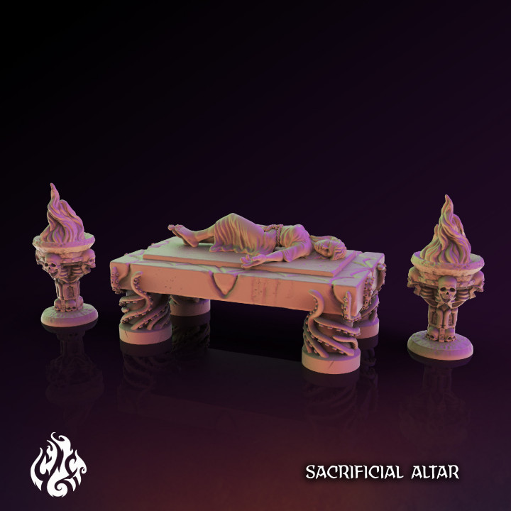 3D Printable Sacrificial Altar by Crippled God Foundry