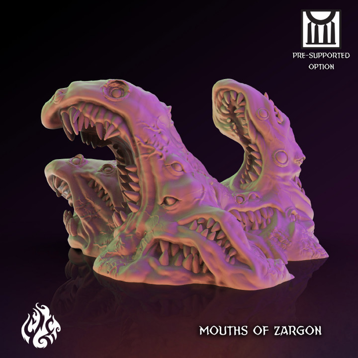 3D Printable Mouths of Zargon by Crippled God Foundry