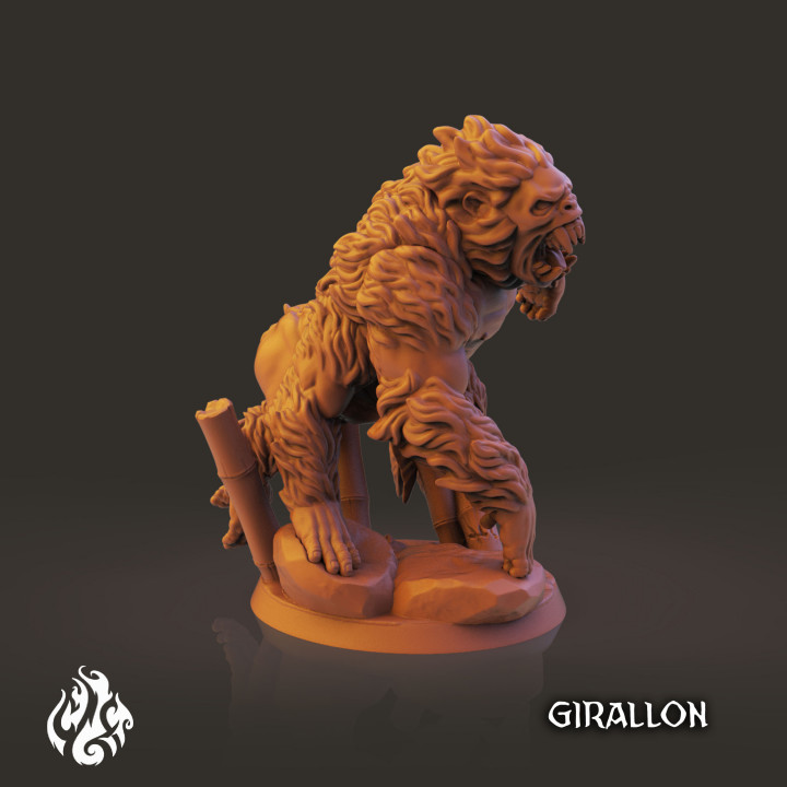 3D Printable Girallon by Crippled God Foundry