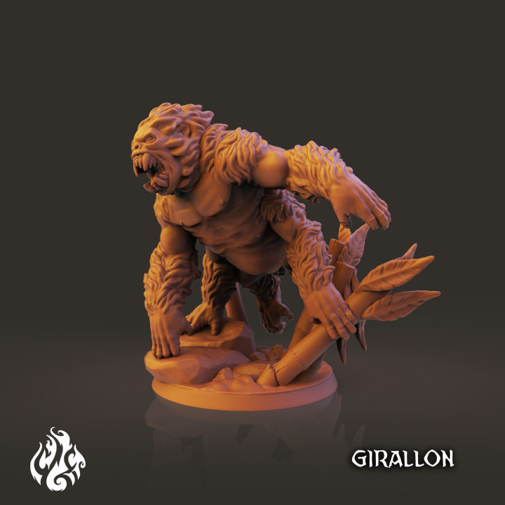 3D Printable Girallon by Crippled God Foundry