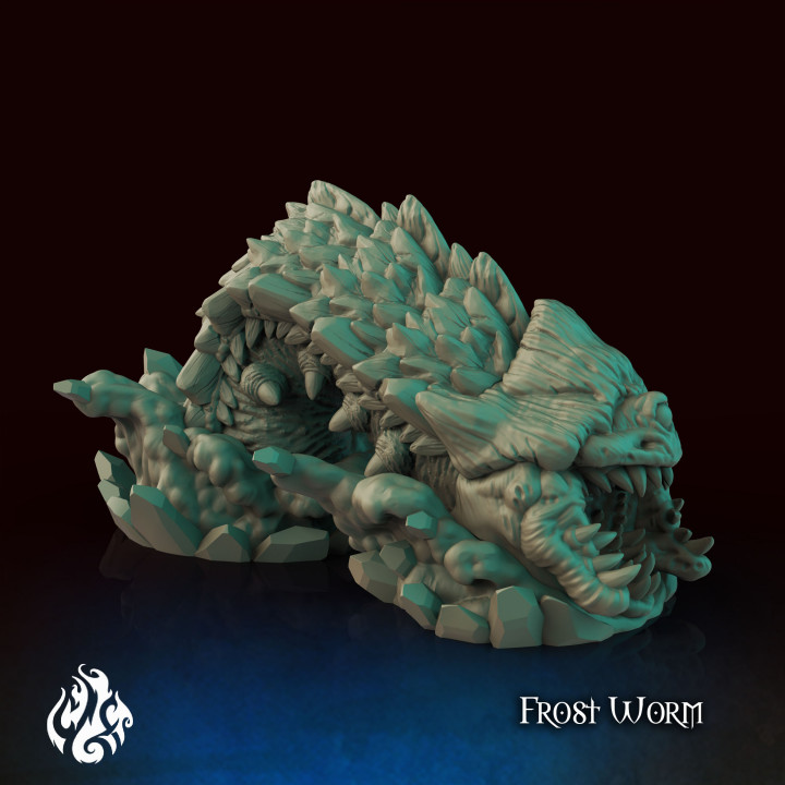 3D Printable Frost Worm by Crippled God Foundry