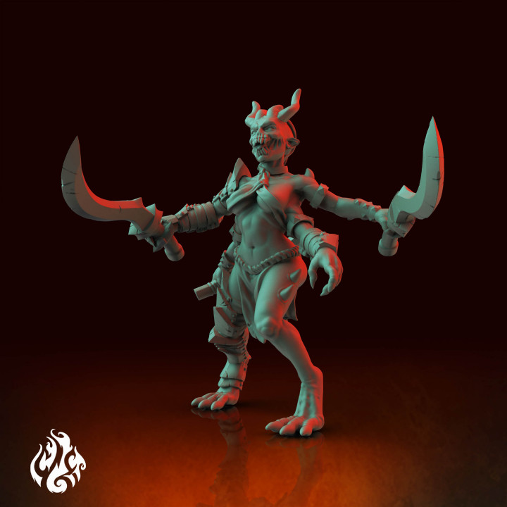 3D Printable Hell Amazons by Crippled God Foundry