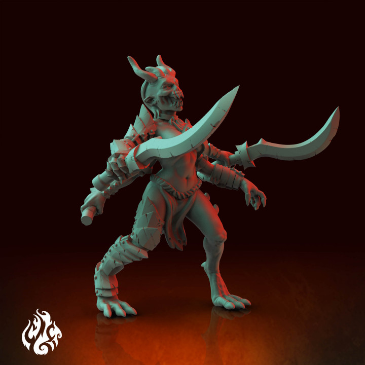 3D Printable Hell Amazons by Crippled God Foundry