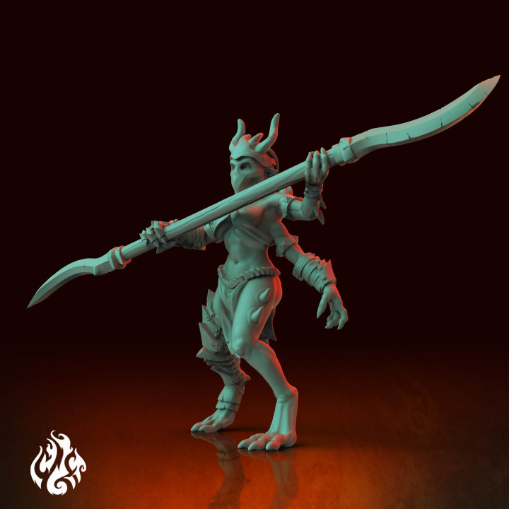 3D Printable Hell Amazons by Crippled God Foundry