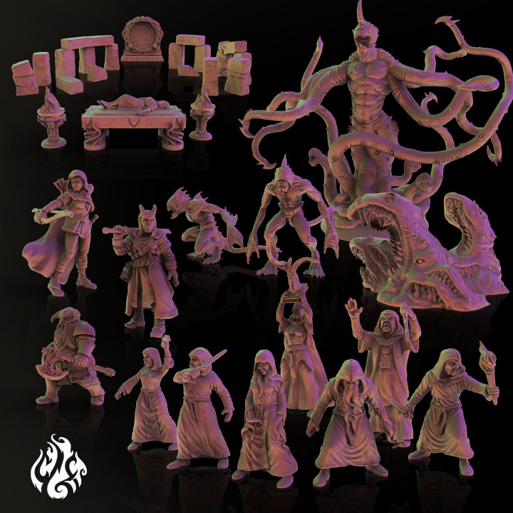 3D Printable Cult of Zargon Parteon Release Bundle by Crippled God Foundry