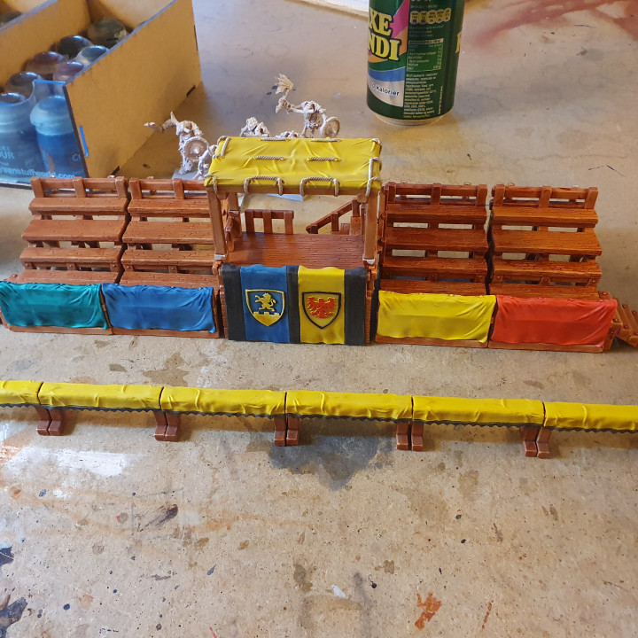 3D Print of Jousting Arena - FDM & Resin Supported by erikvaleur