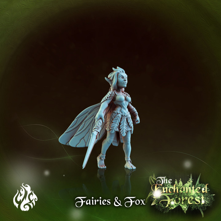 3D Printable Fairies & Fox by Crippled God Foundry