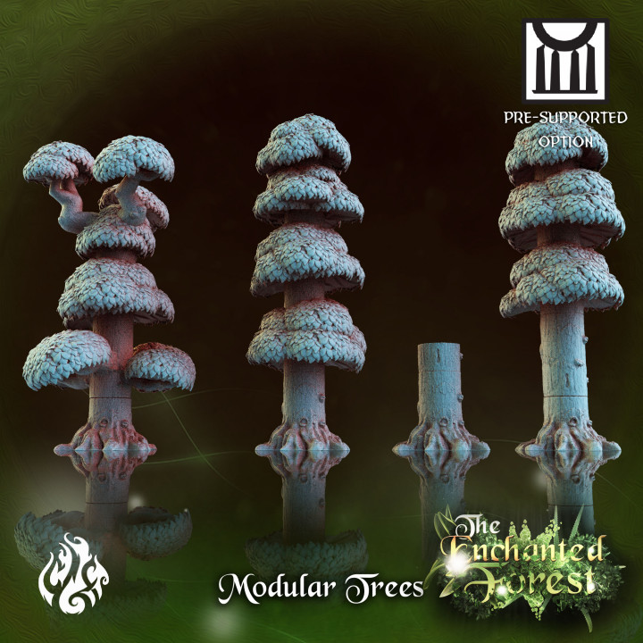 3D Printable Modular Trees by Crippled God Foundry