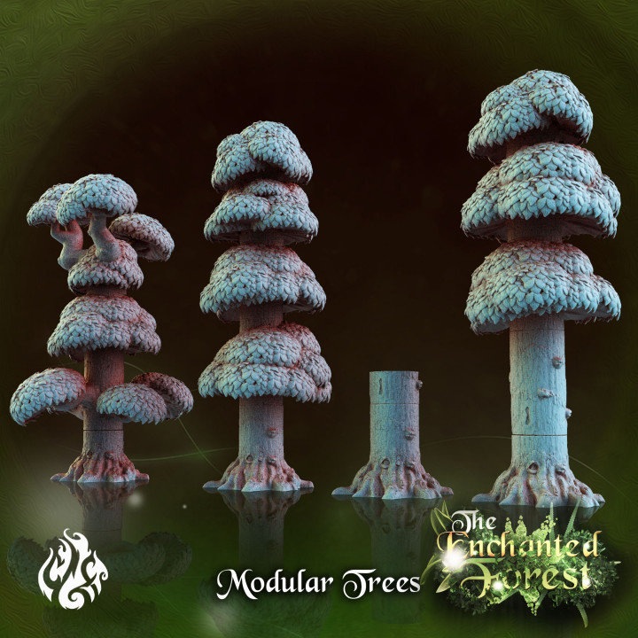 3D Printable Modular Trees by Crippled God Foundry