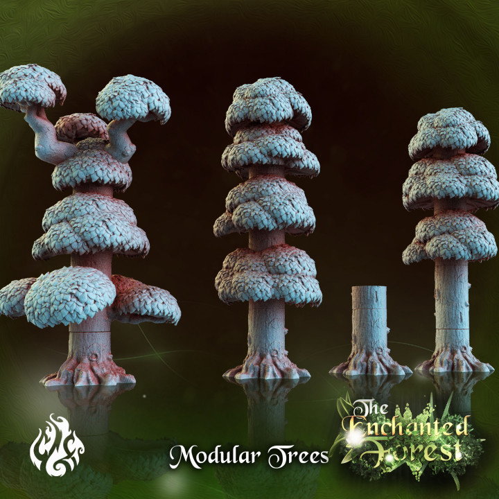 3D Printable Modular Trees by Crippled God Foundry