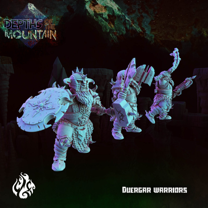 3D Printable Duergar Warriors by Crippled God Foundry