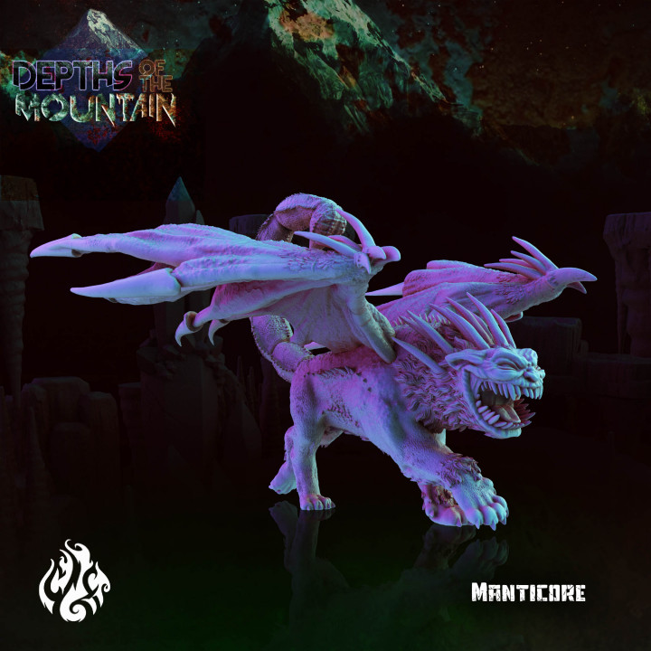 3D Printable Manticore by Crippled God Foundry