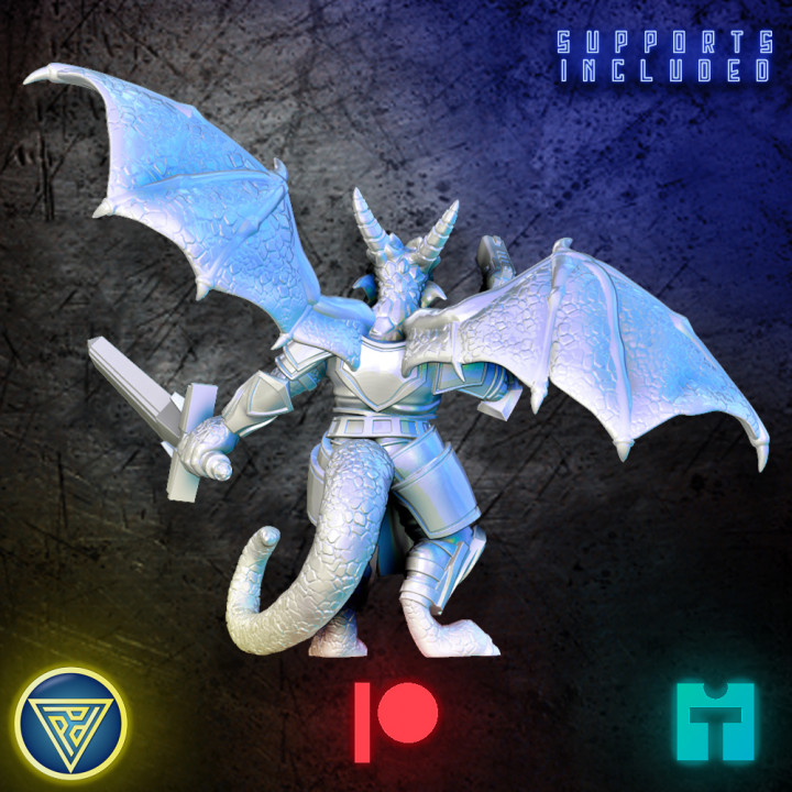 3D Printable Dragonkin Commander by Print Paint Play