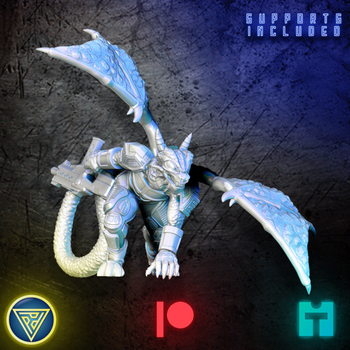 3D Printable Dragonkin Soldier by Print Paint Play