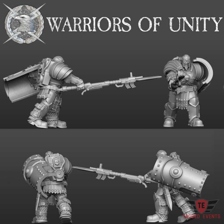 3D Printable Warriors of Unity - Triarius Veteran Cohort by Tagged Events