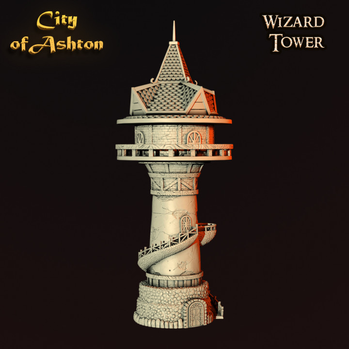 3D Printable Wizard Tower by The Master Forge