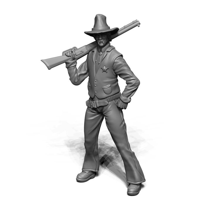 3D Printable Lawmen Deputy - David by Gangfight Games