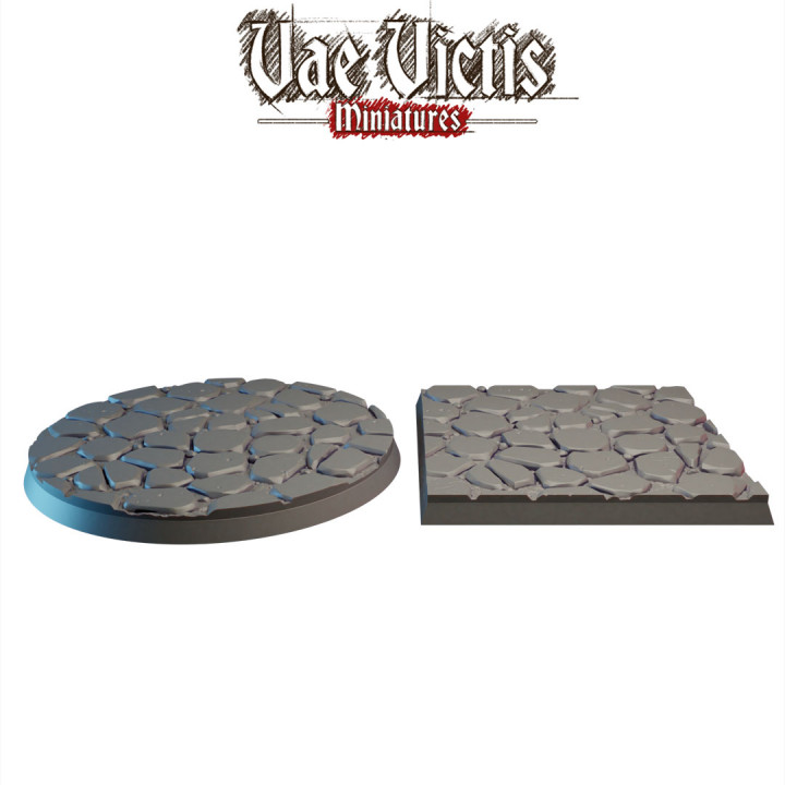 3D Printable Stone bases by Vae Victis Miniatures