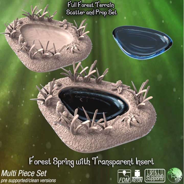 3D Printable Forest Scatter Terrain Set by Sync Ratio Systems
