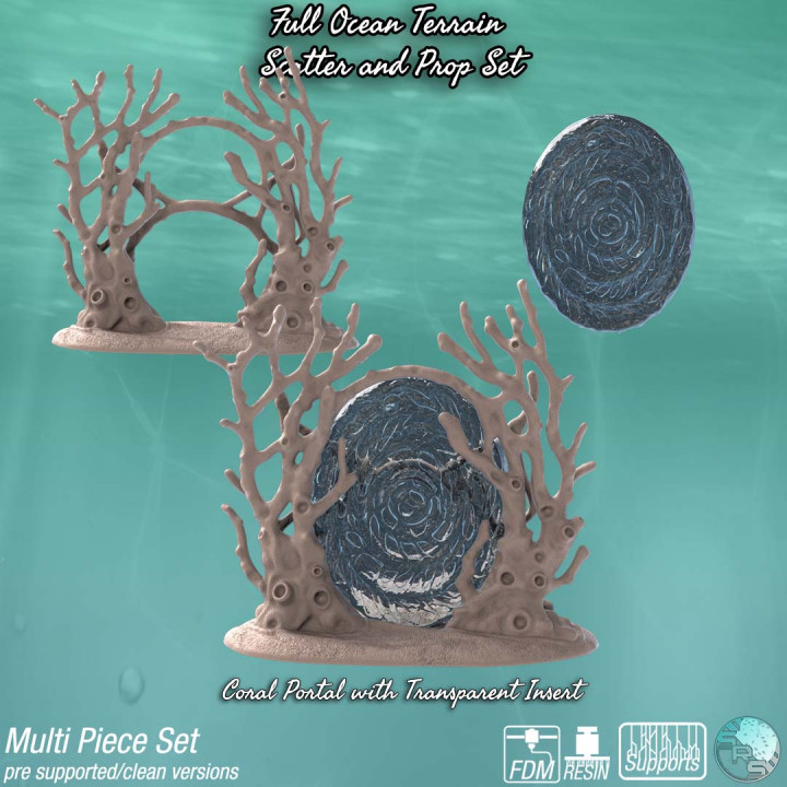 3D Printable Ocean Scatter Terrain Set by Sync Ratio Systems